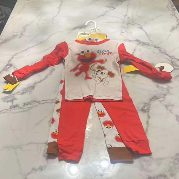 Sesame Street | Pajamas | Sesame Street Red And White Elmo Kids Pajama ...